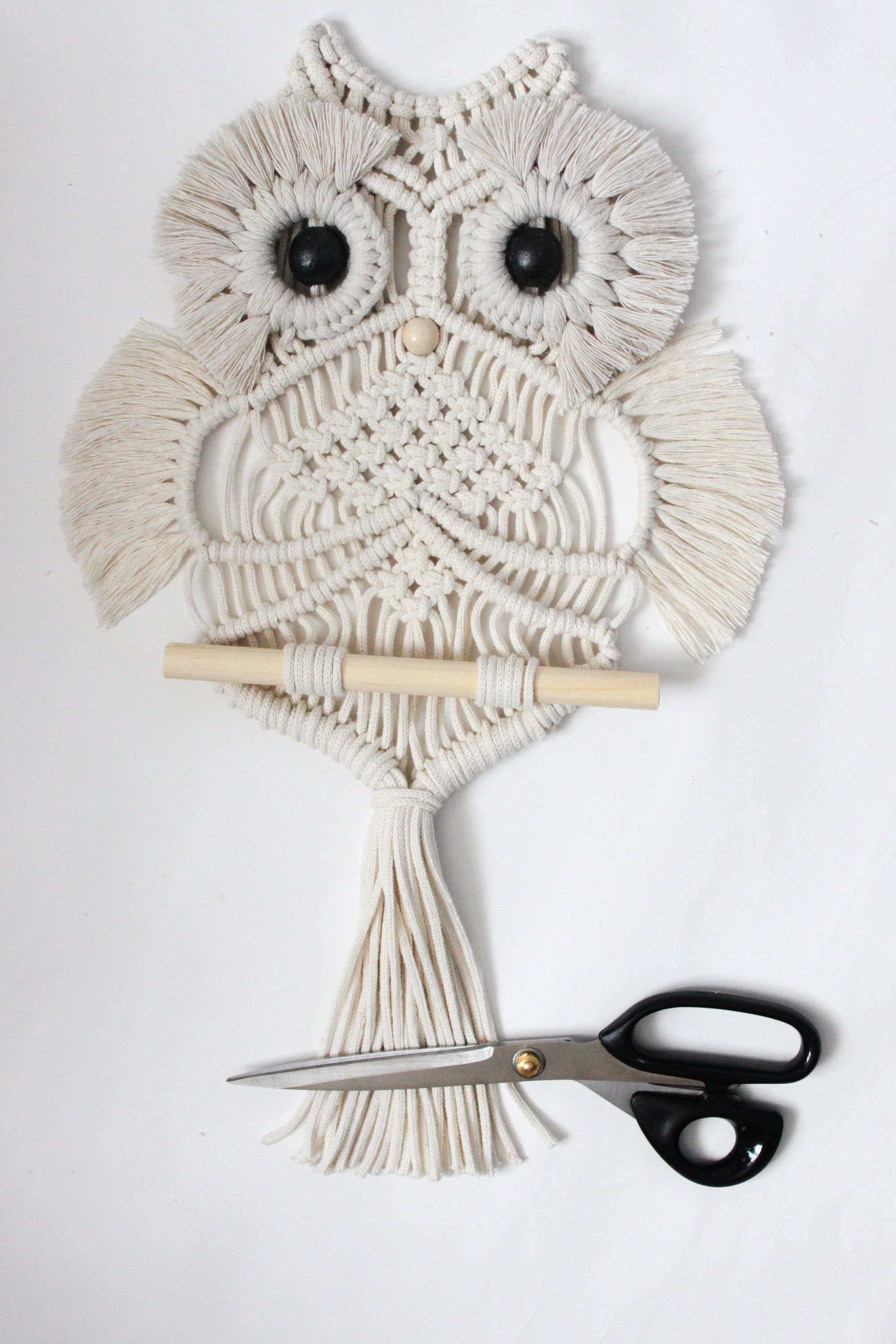 Makramee Eule Kit Makramee Wandbehang Einfache DIY für | Etsy