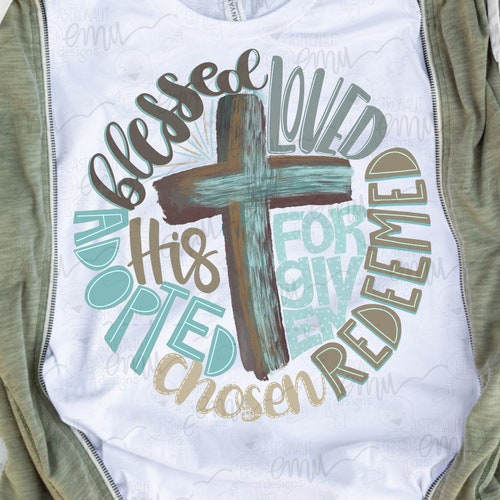 Redeemed PNG File Cross Sublimation File | Etsy