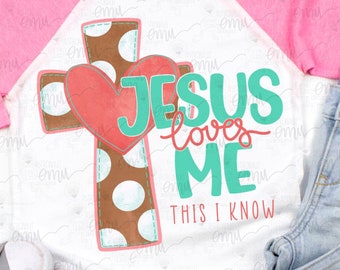 Jesus Loves Me Embroidery Design - Etsy