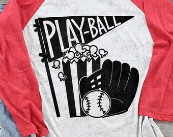 Baseball Play Ball PNG Digital Download Trendy Sublimation Design ...