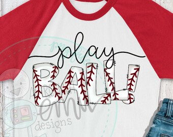 Play Ball PNG, Baseball, Instant Download, Sublimation Graphics ...