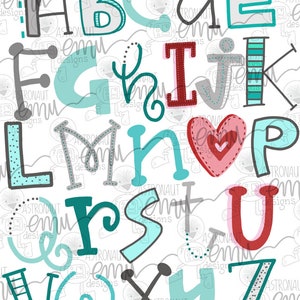 ABC Valentines PNG, Alphabet Valentines PNG, Digital Download - Etsy