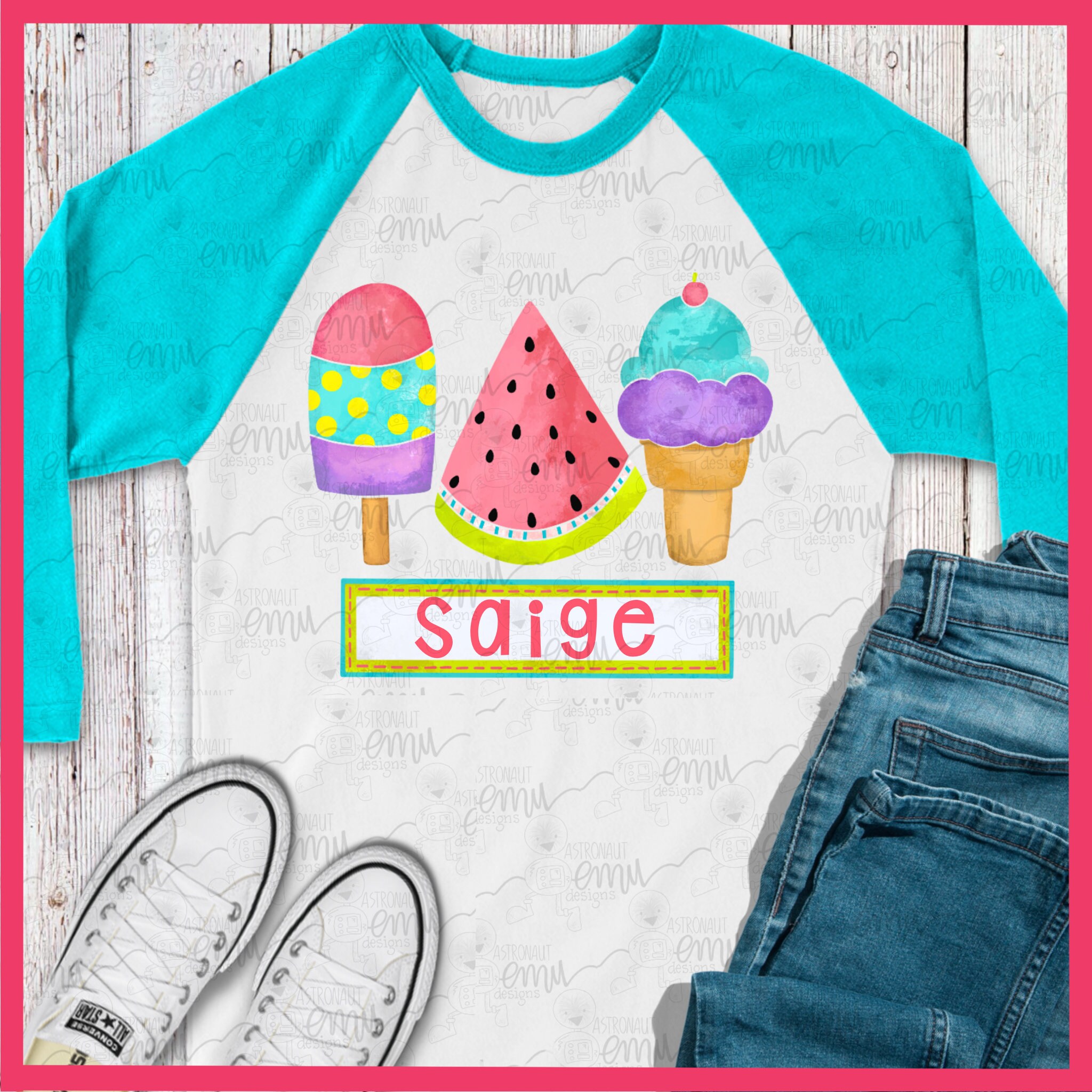 2 Files Summer Treats Trio PNG Summer Sweet Treats - Etsy