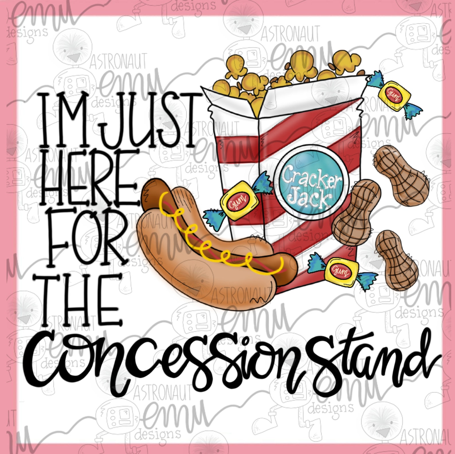 6 Baseball PNG Files, Concession Stand, Digital Download - Etsy