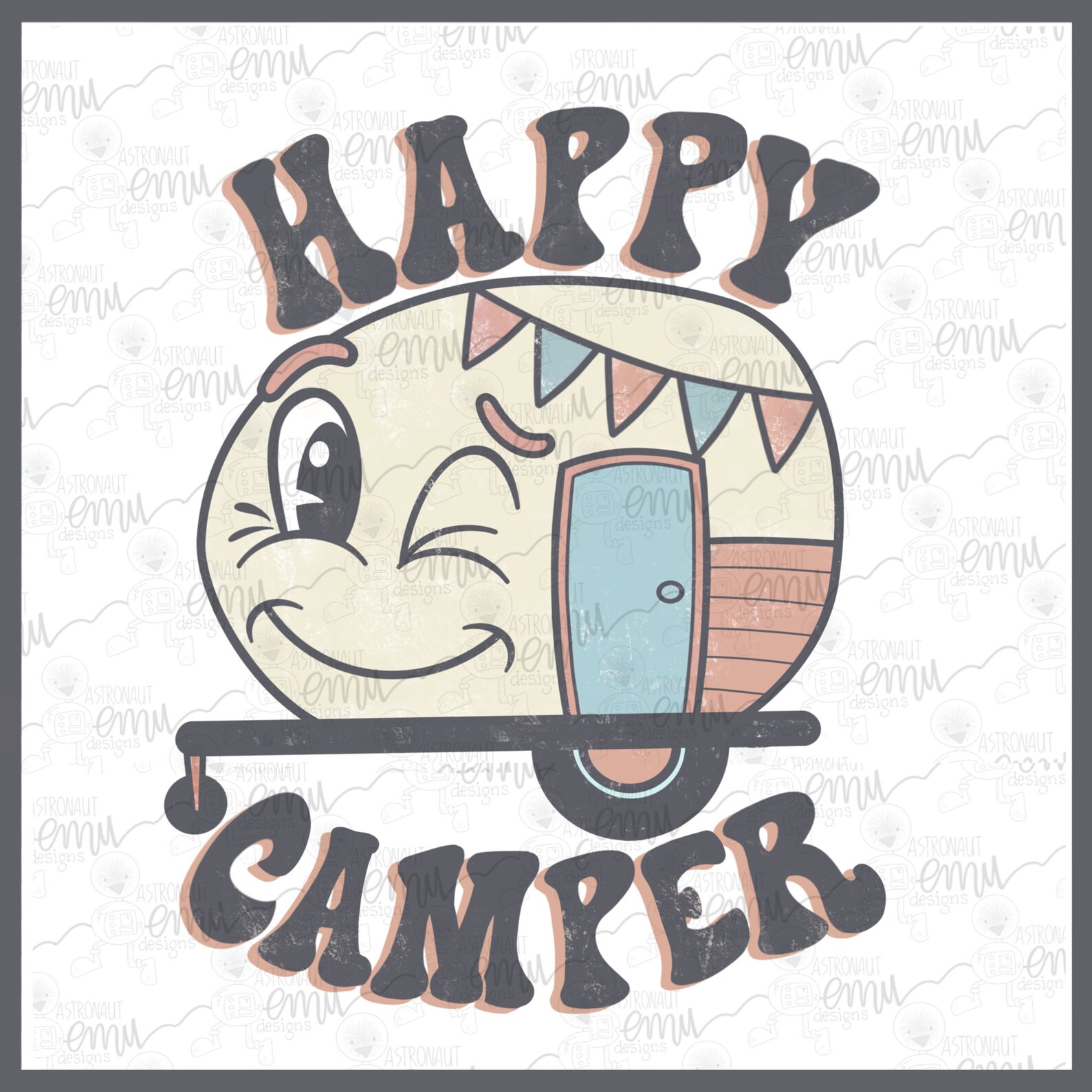 Happy Camper PNG File Camping Sublimation File - Etsy
