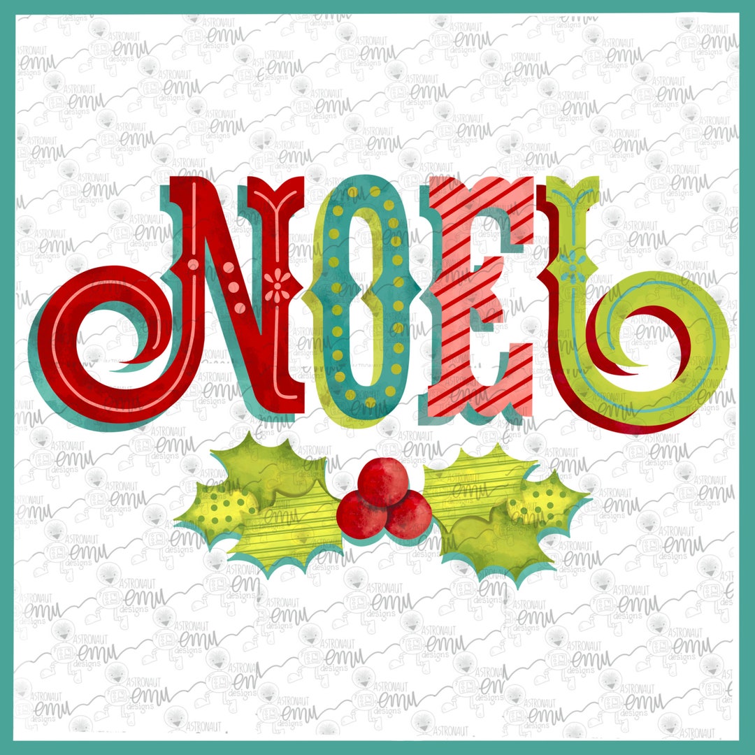Noel PNG File, Christmas Sublimation File - Etsy