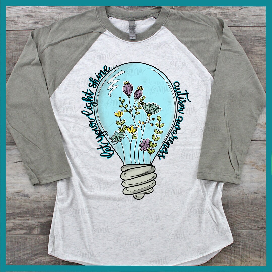Let Your Light Shine, Autism Awareness PNG - Etsy