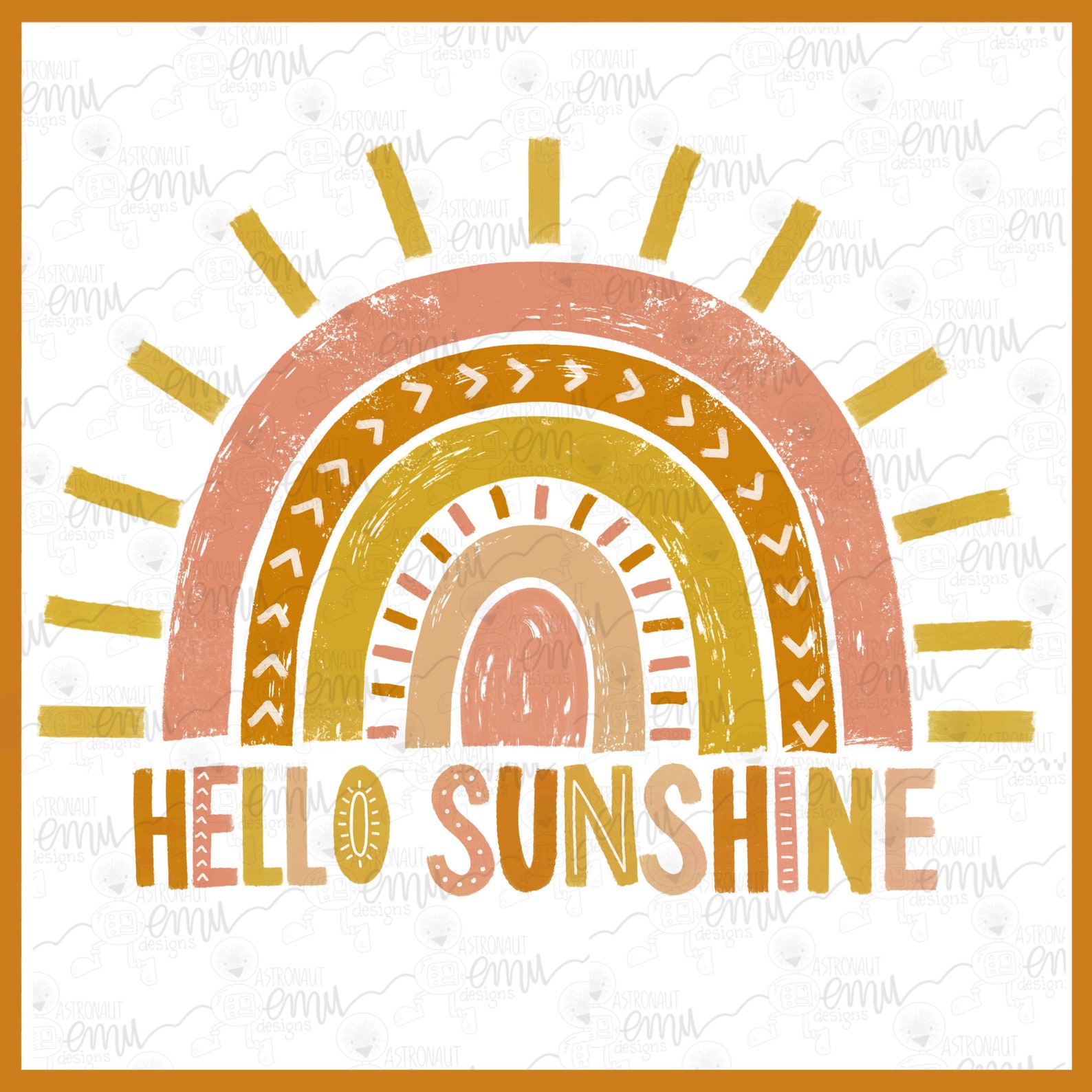 Hello Sunshine PNG File Summer Sublimation File - Etsy