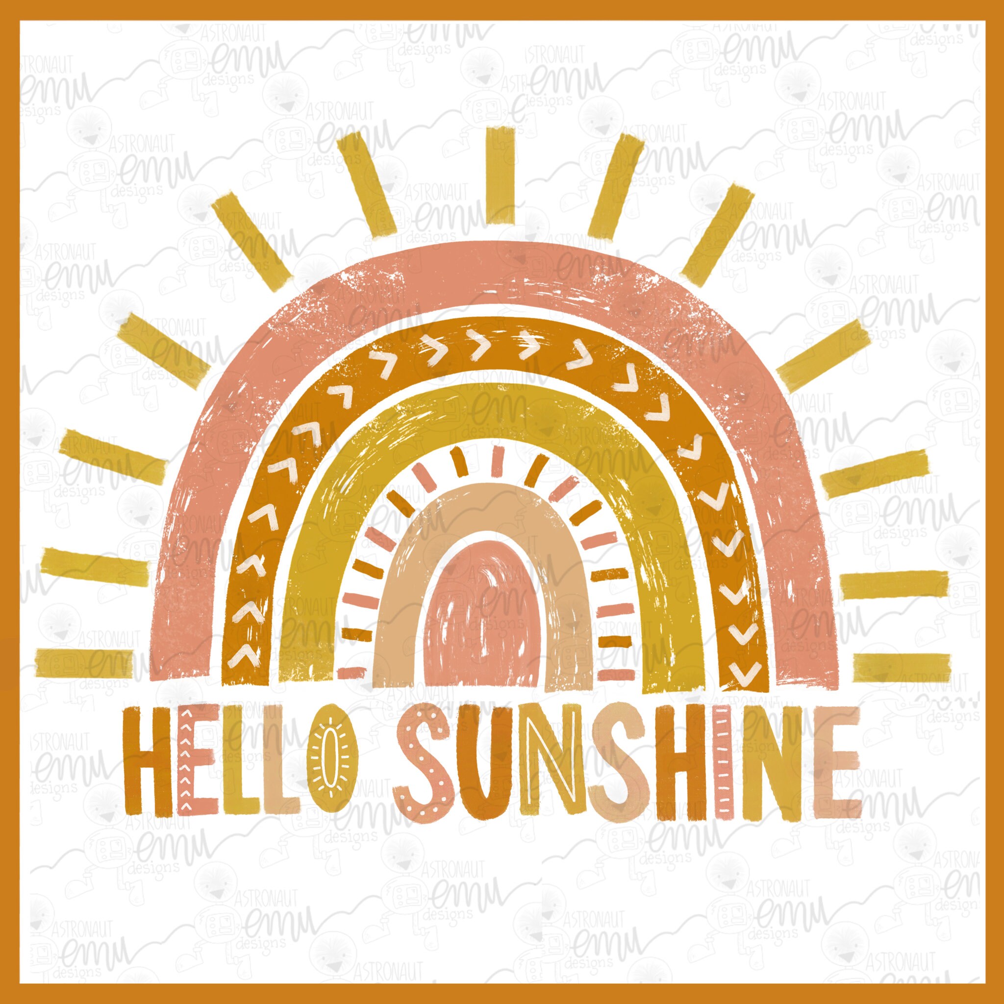 Hello Sunshine PNG File Summer Sublimation File - Etsy