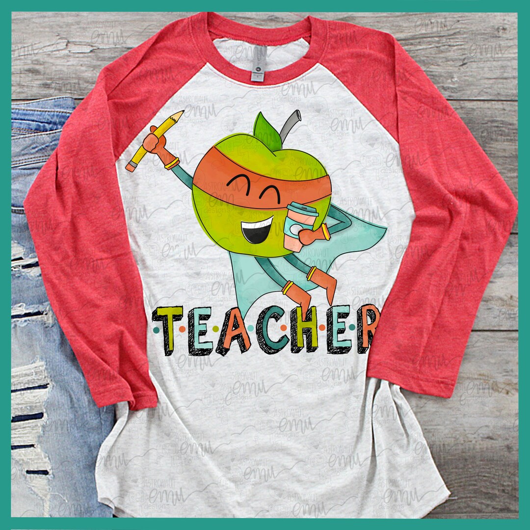 Teacher PNG File - Etsy