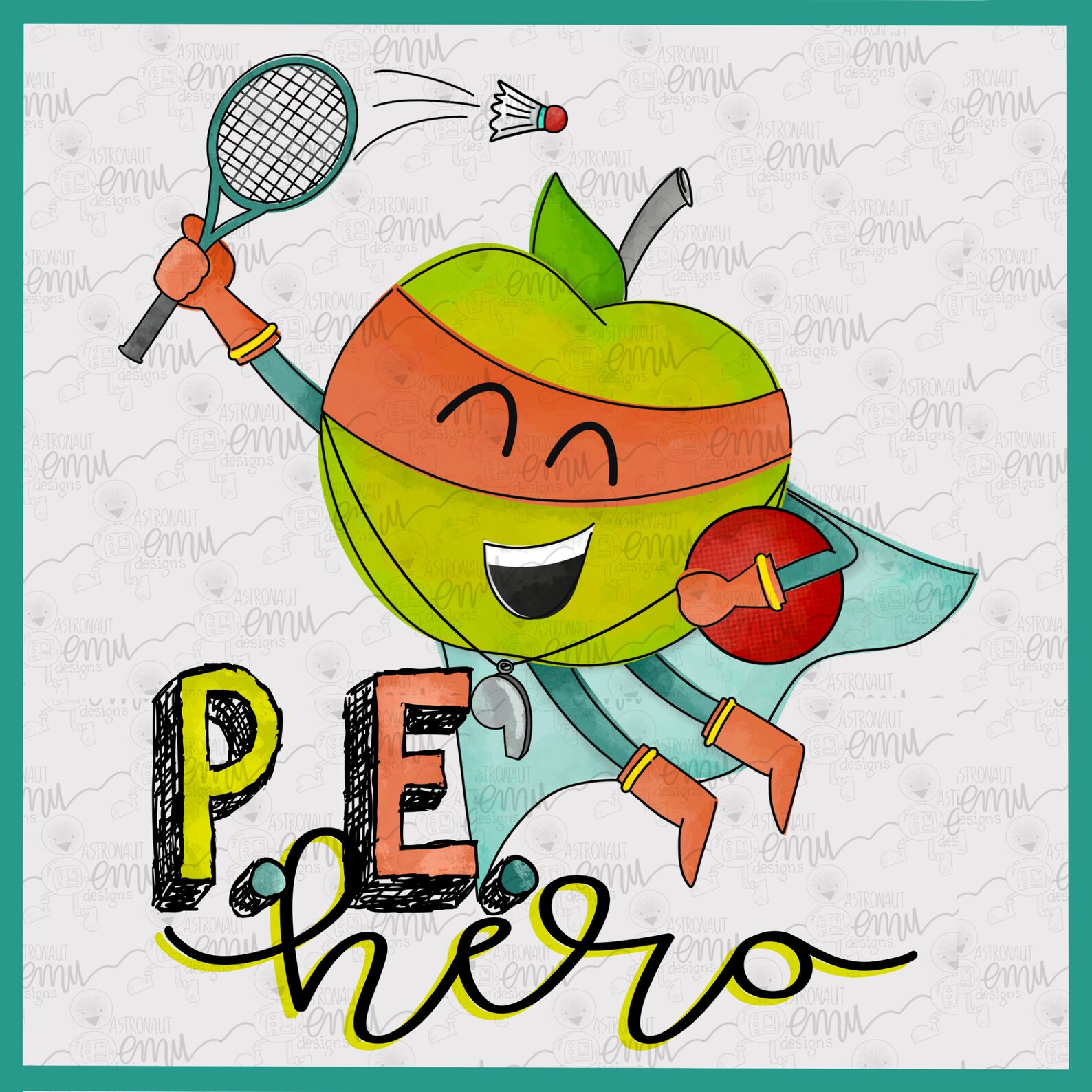 P.E. Teacher PNG file P.E. Coach PNG | Etsy