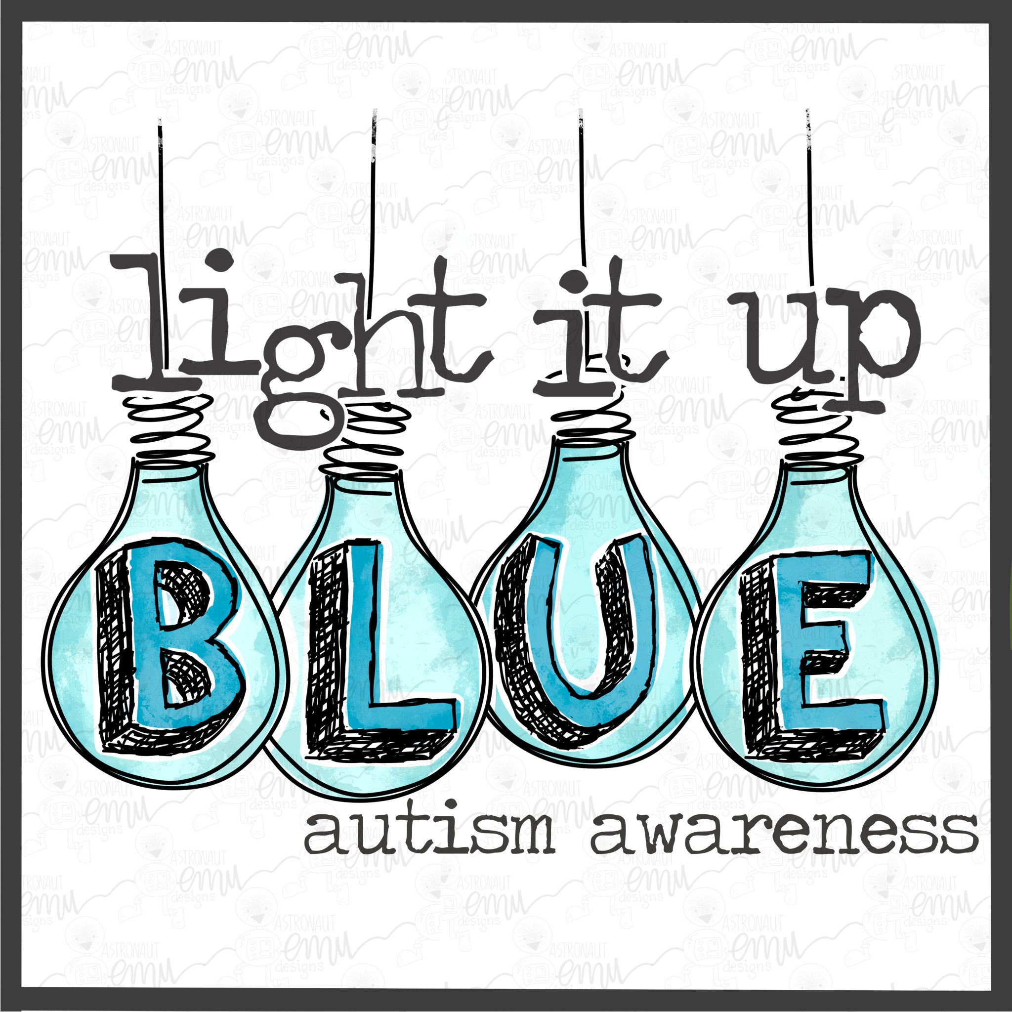 Autism Awareness Light It Up Blue