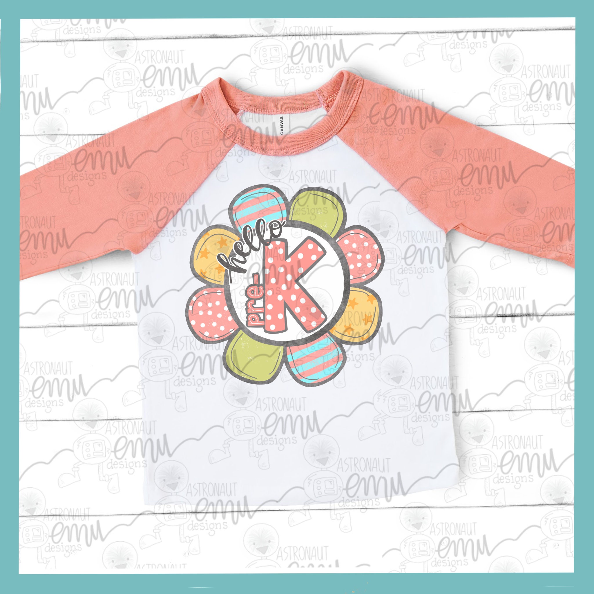 Hello Pre-k PNG File - Etsy