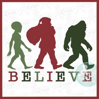 Santa Bigfoot PNG, Bigfoot Sublimation, Christmas Sublimation ...