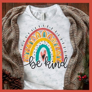 Be Kind Rainbow PNG, Kindness PNG File - Etsy