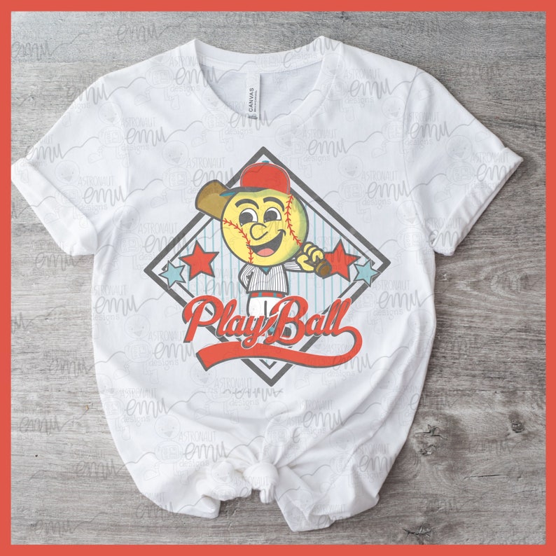 Softball PNG File Play Ball Sublimation File - Etsy