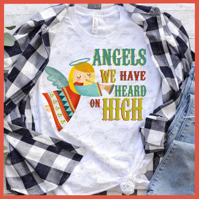 Angels We Have Heard on High PNG Christmas PNG Files - Etsy