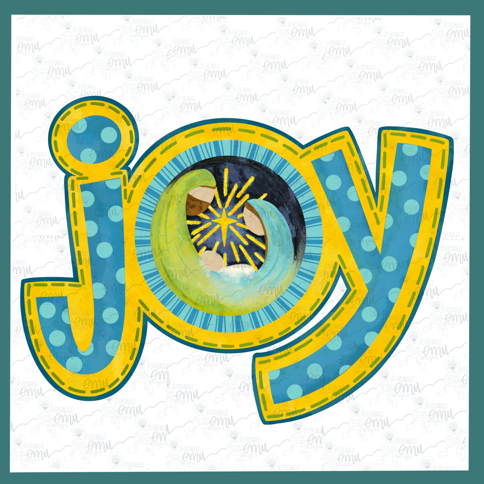 Joy PNG File Blue Christmas PNG File Nativity PNG - Etsy