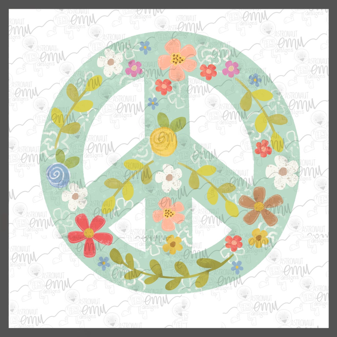 Boho Peace Sign PNG File, Peace Sublimation File - Etsy
