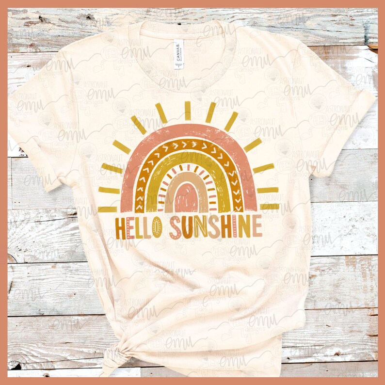 Hello Sunshine PNG File Summer Sublimation File - Etsy