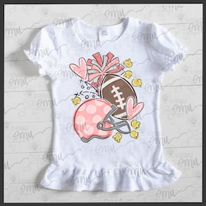 Girly Football PNG File, Sublimation File, Pink - Etsy