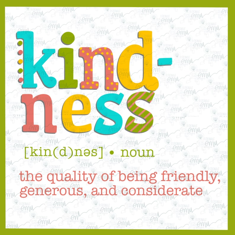 2 Files, Kindness PNG Files, Kindness Dictionary Entry - Etsy