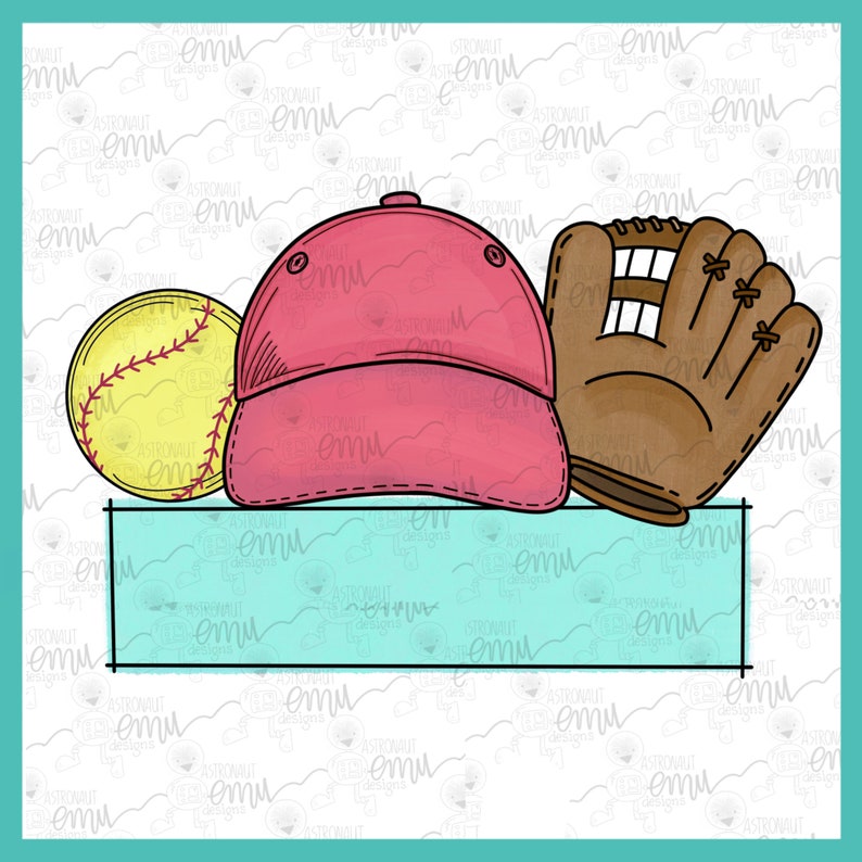 Softball PNG File Customizable Png File - Etsy