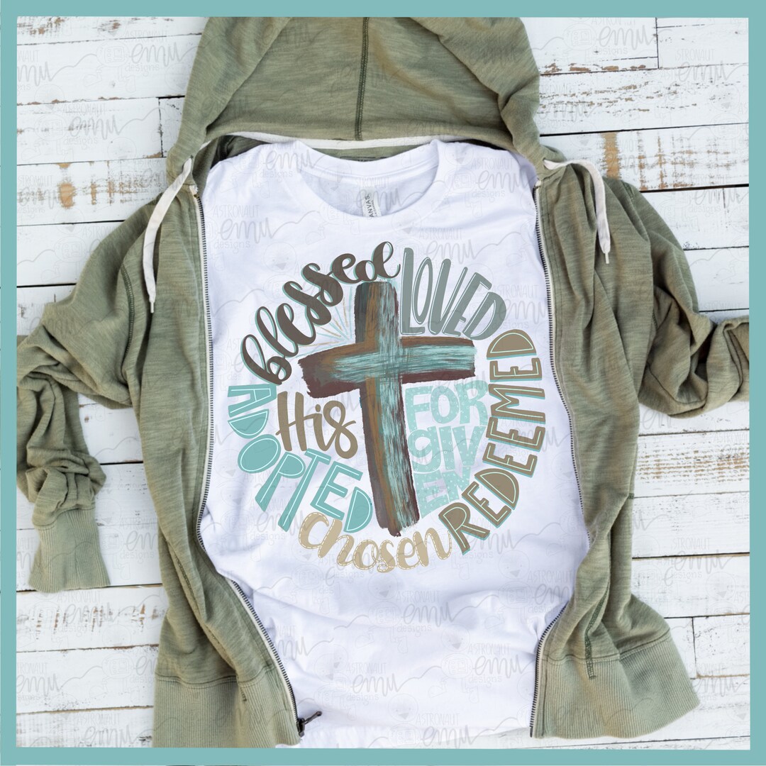 Redeemed PNG File, Cross Sublimation File - Etsy