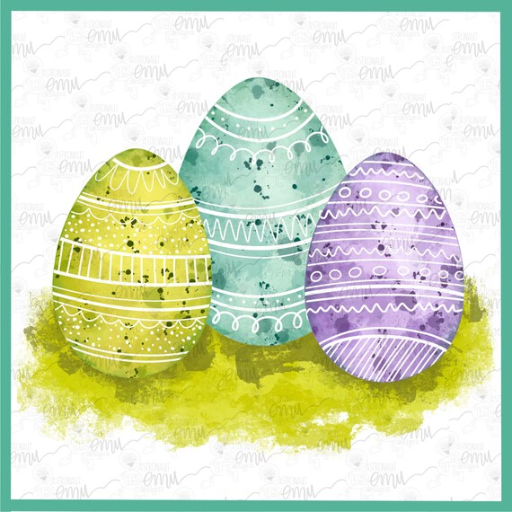 Easter Egg PNG file Watercolor Easter sublimation file | Etsy