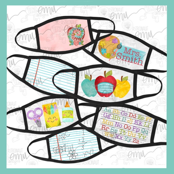 Teacher Face Mask - Etsy