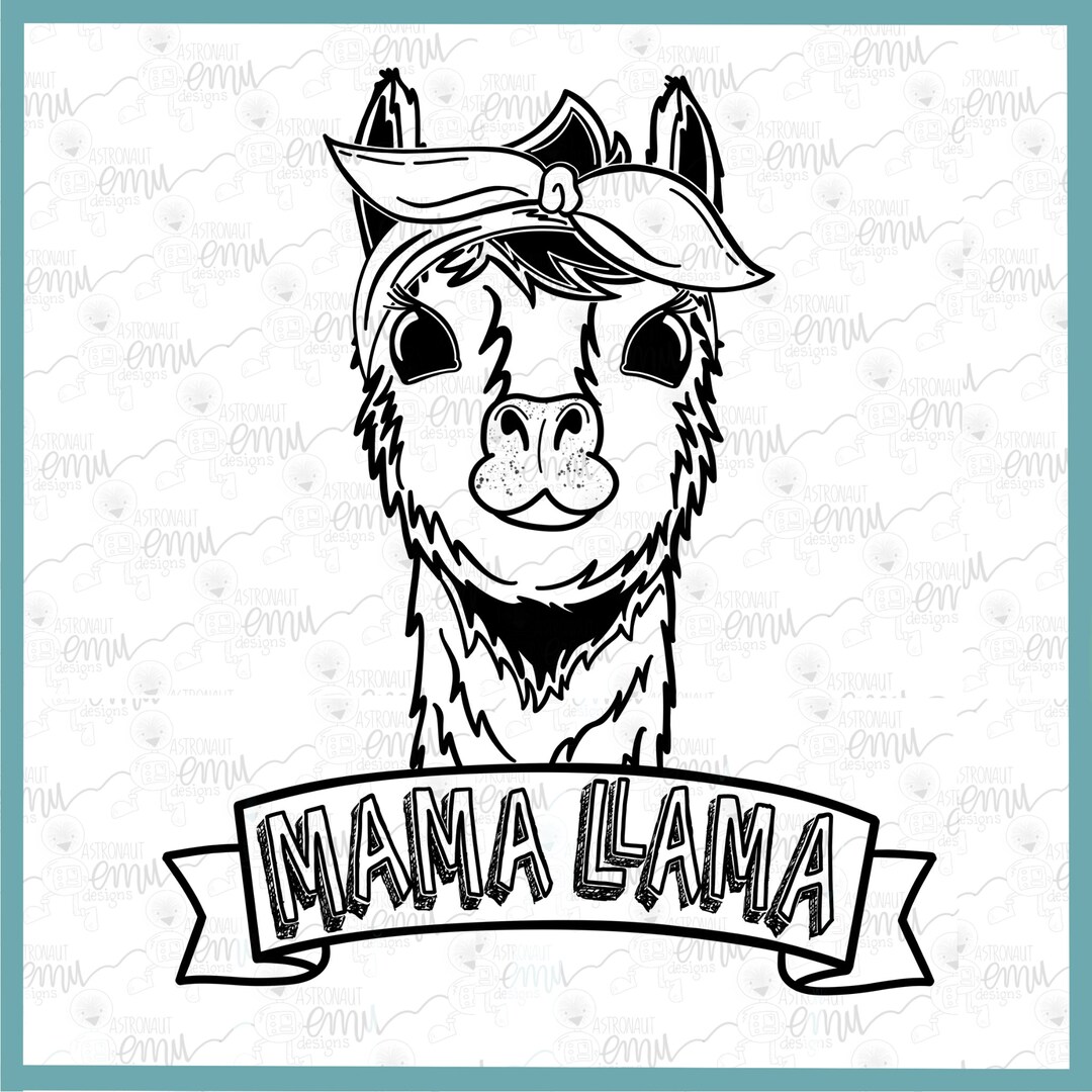 Mama Llama PNG, Mothers Day Sublimation File - Etsy