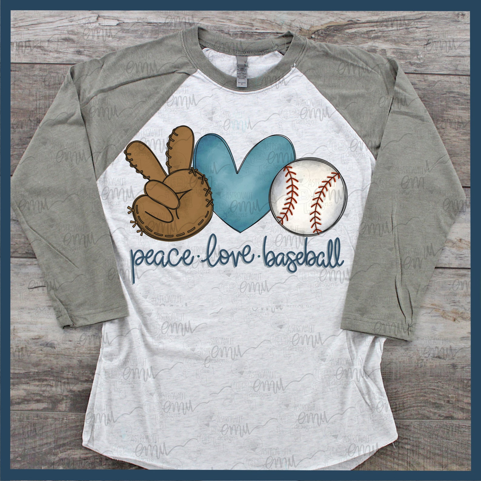 Peace Love Baseball PNG File Baseball Sublimation File - Etsy