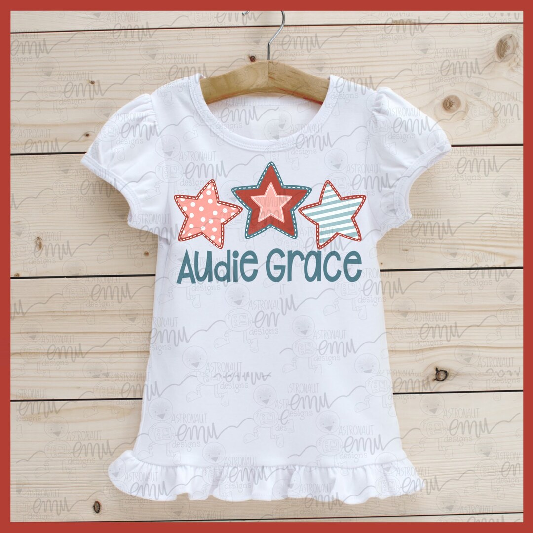 Girly Stars Trio PNG File - Etsy