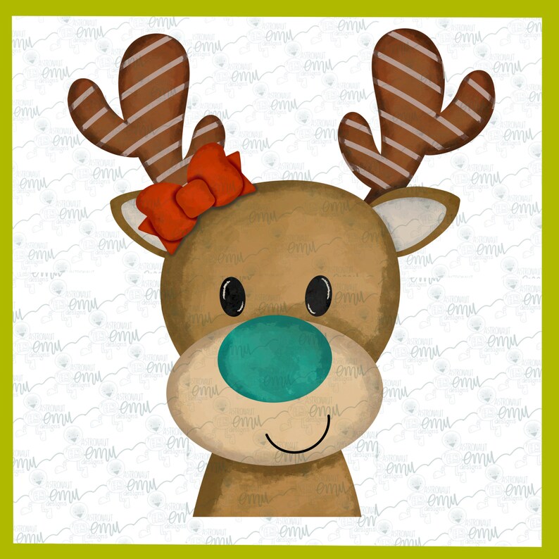 5 Files Girls Rudolph PNG File Girls Christmas Sublimation - Etsy