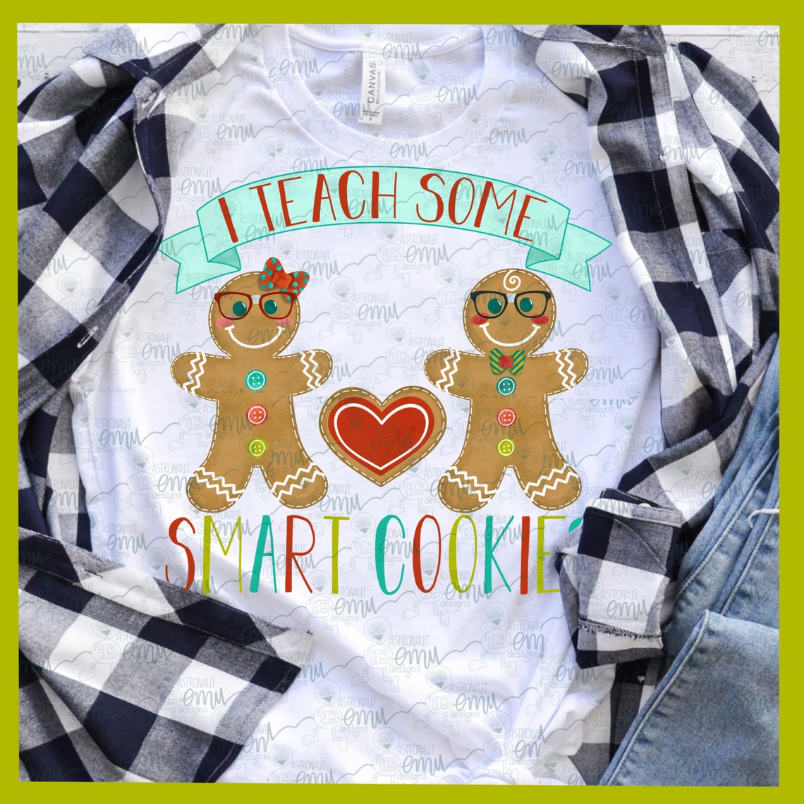 I Teach Some Smart Cookies PNG File Christmas Teacher PNG - Etsy