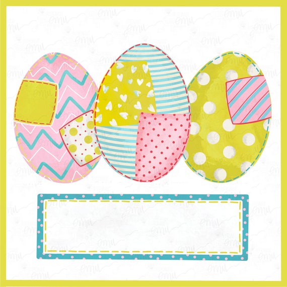 Easter Egg Trio PNG Files - Etsy