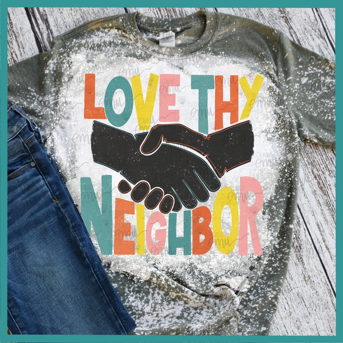 Love Thy Neighbor PNG | Etsy