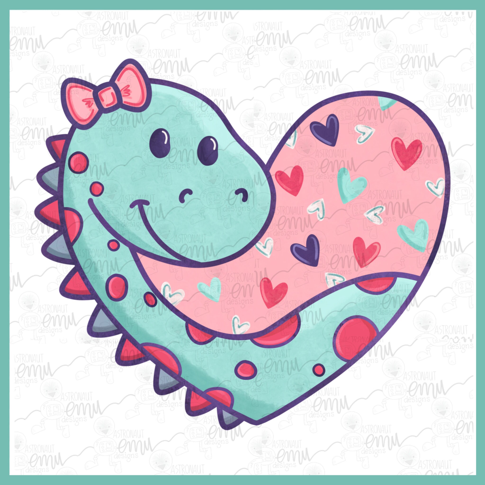 Dinosaur Valentines PNG File, Girl’s Valentines Sublimation File - Etsy