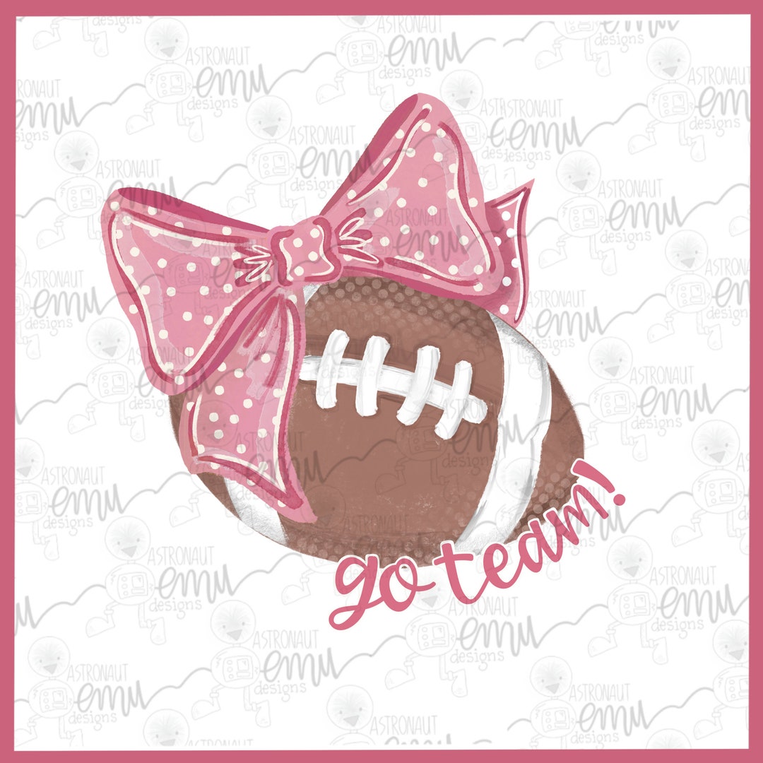 Pink Football Ribbon PNG Dile, Sublimation File - Etsy