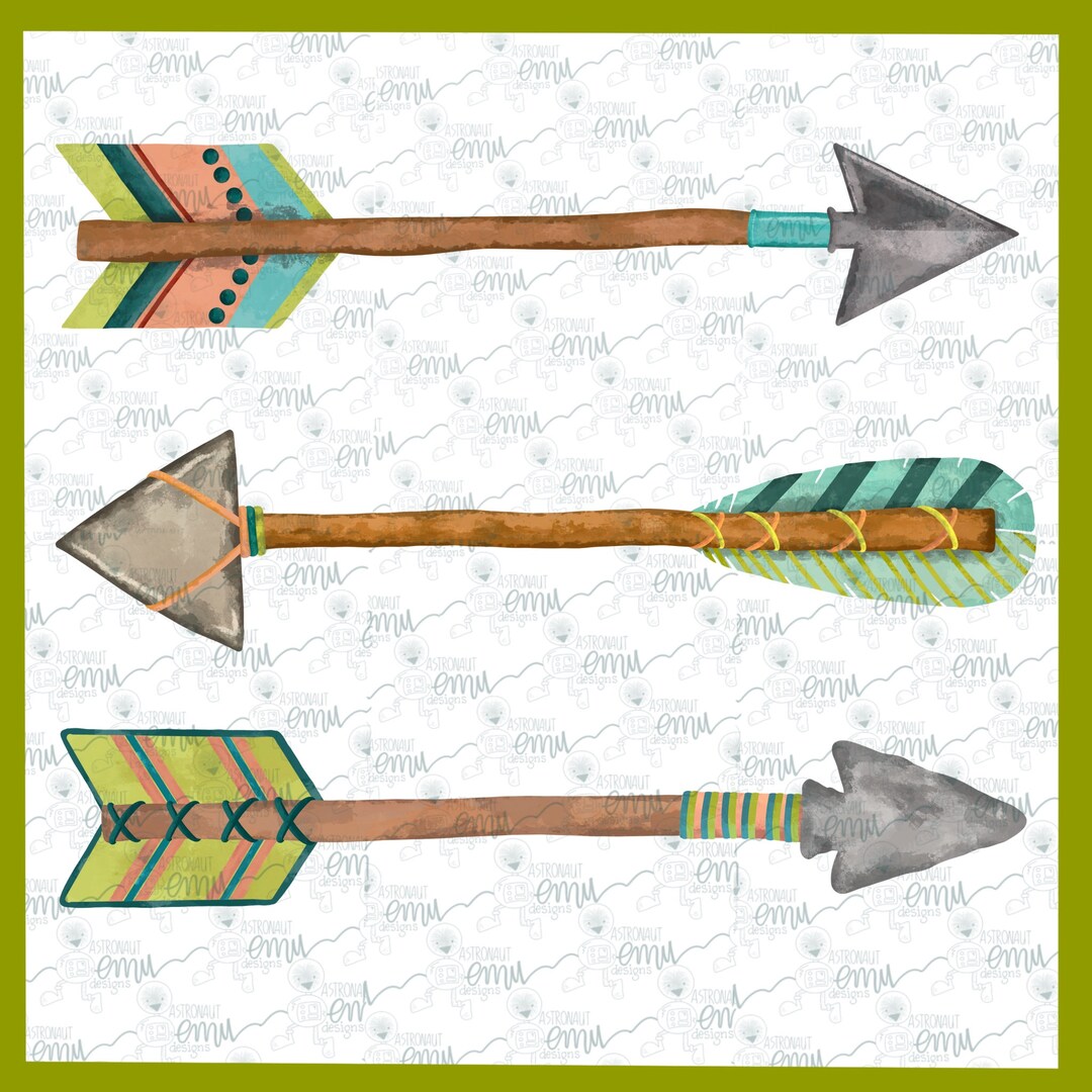 Girls Tribal Arrows PNG File - Etsy