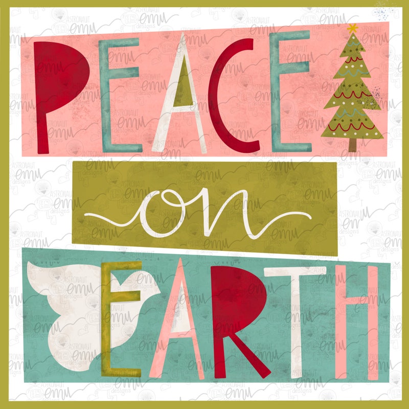 Peace on Earth Sign - Etsy