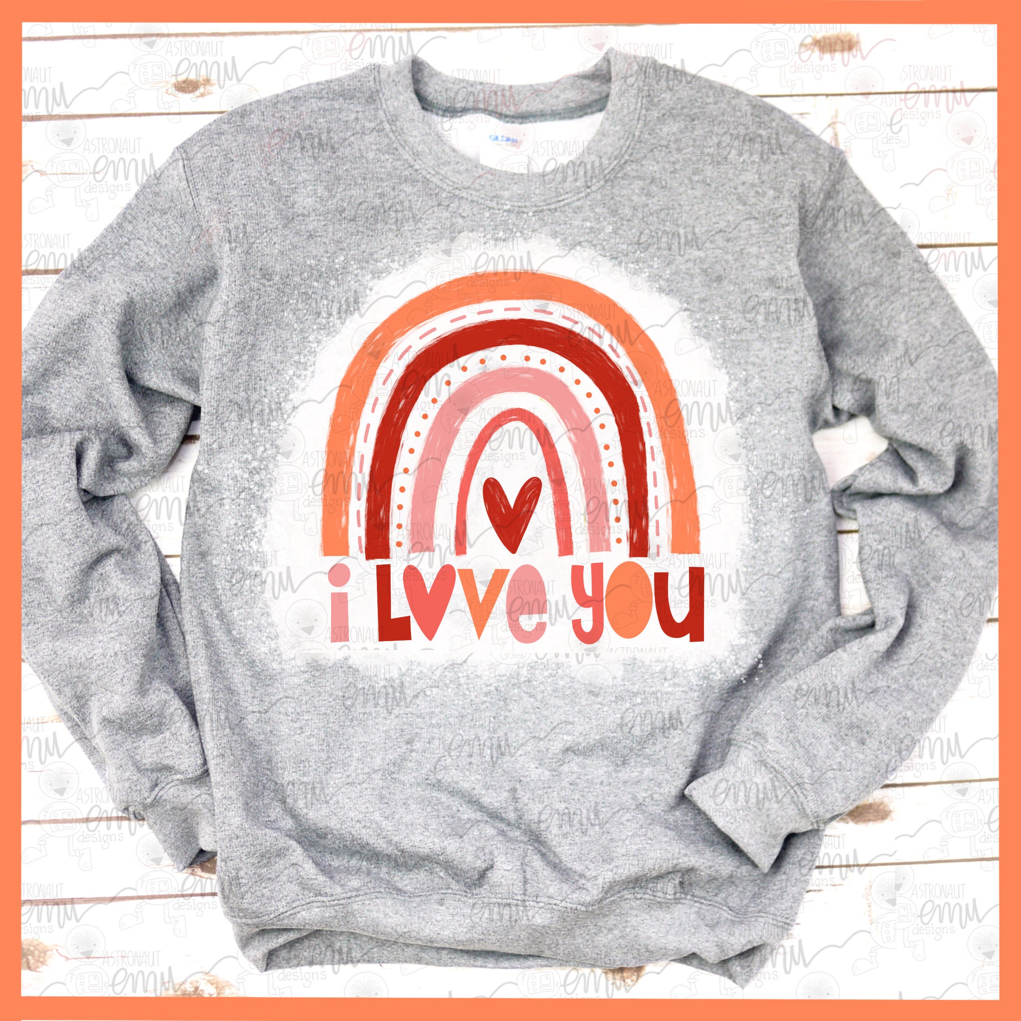 4 Files I Love You Rainbow PNG File Valentines PNG File | Etsy