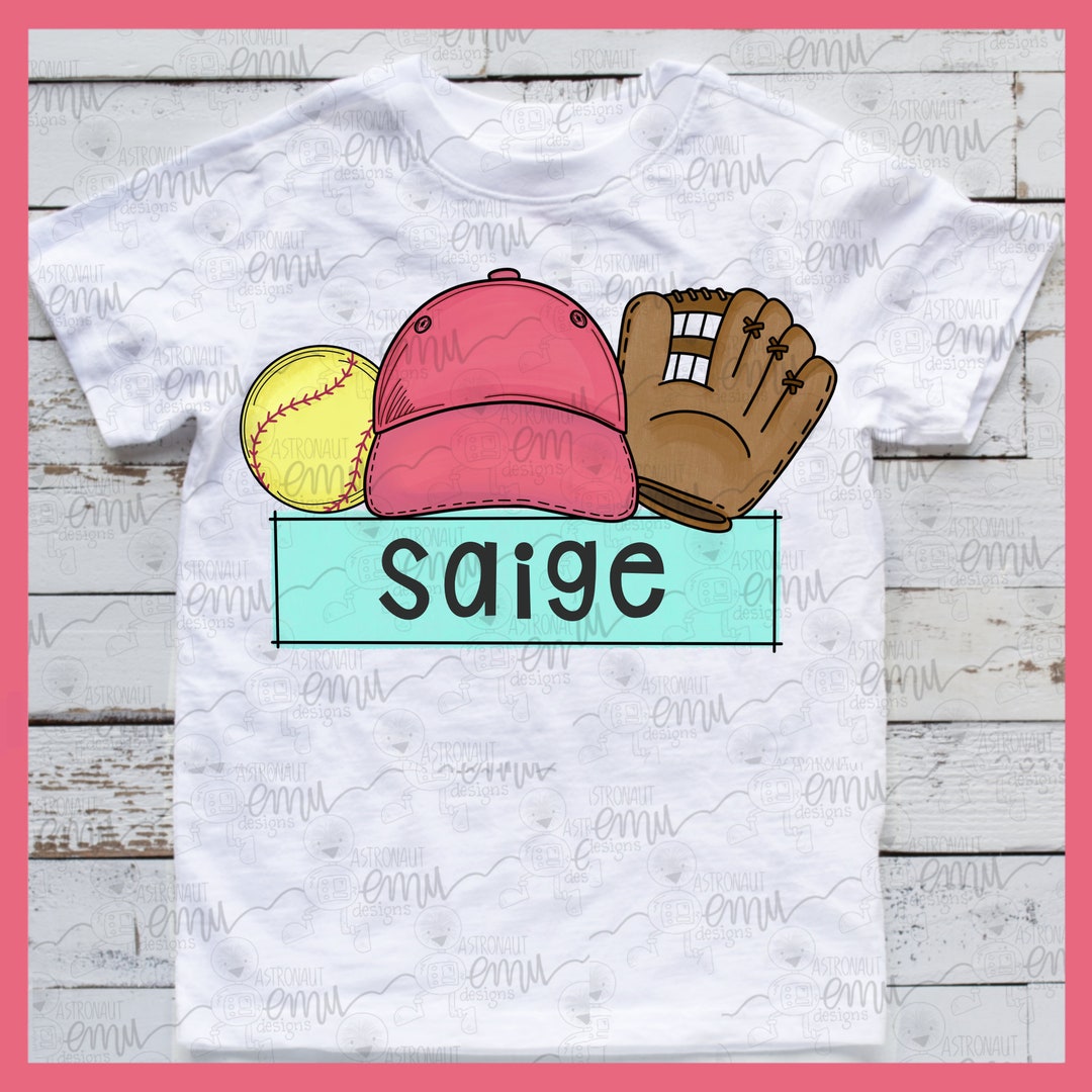 Softball PNG File, Customizable Png File - Etsy