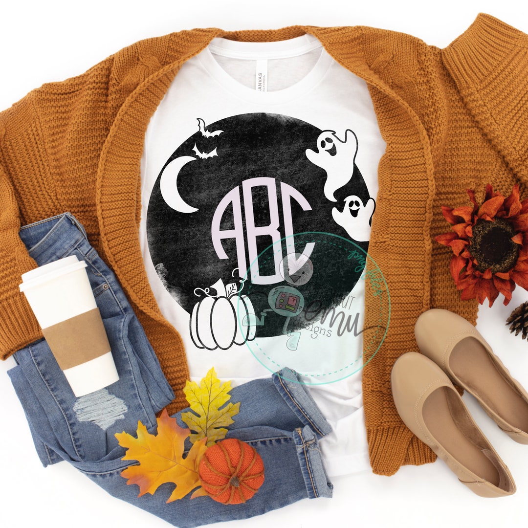 Halloween Monogram Frame PNG, Spooky PNG - Etsy