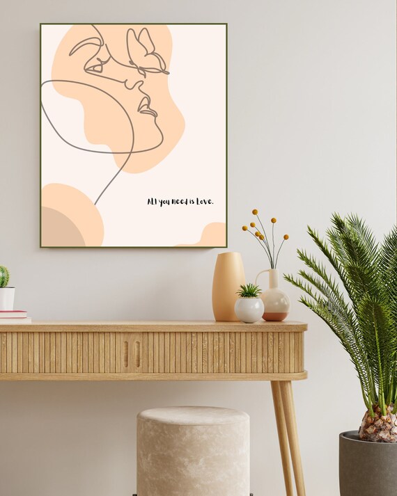 Beautiful Woman Wall Decor Printable Design 'all You Need - Etsy