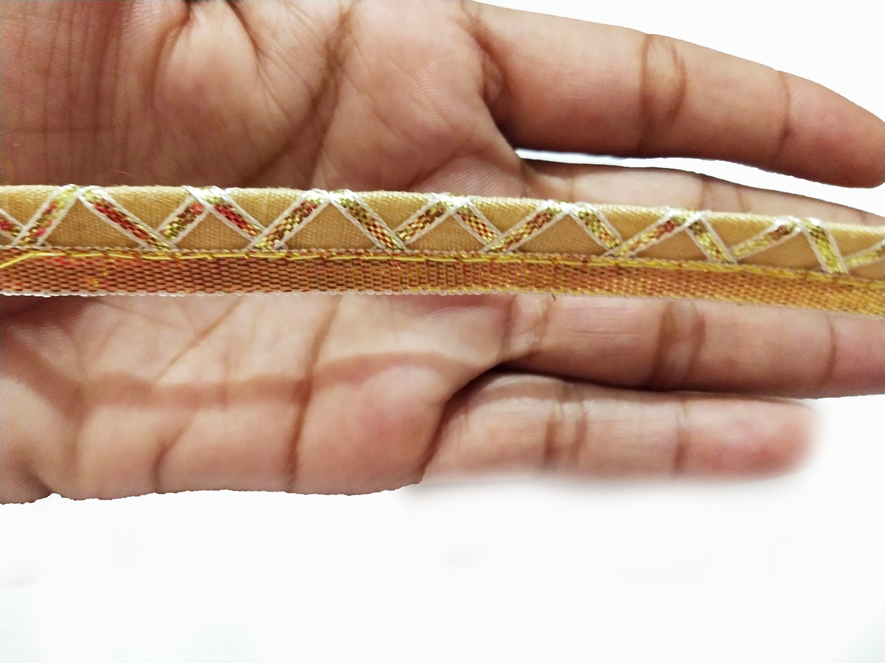 9 Yard of Indian Gold Piping Ribbon Lace Trim With - Etsy