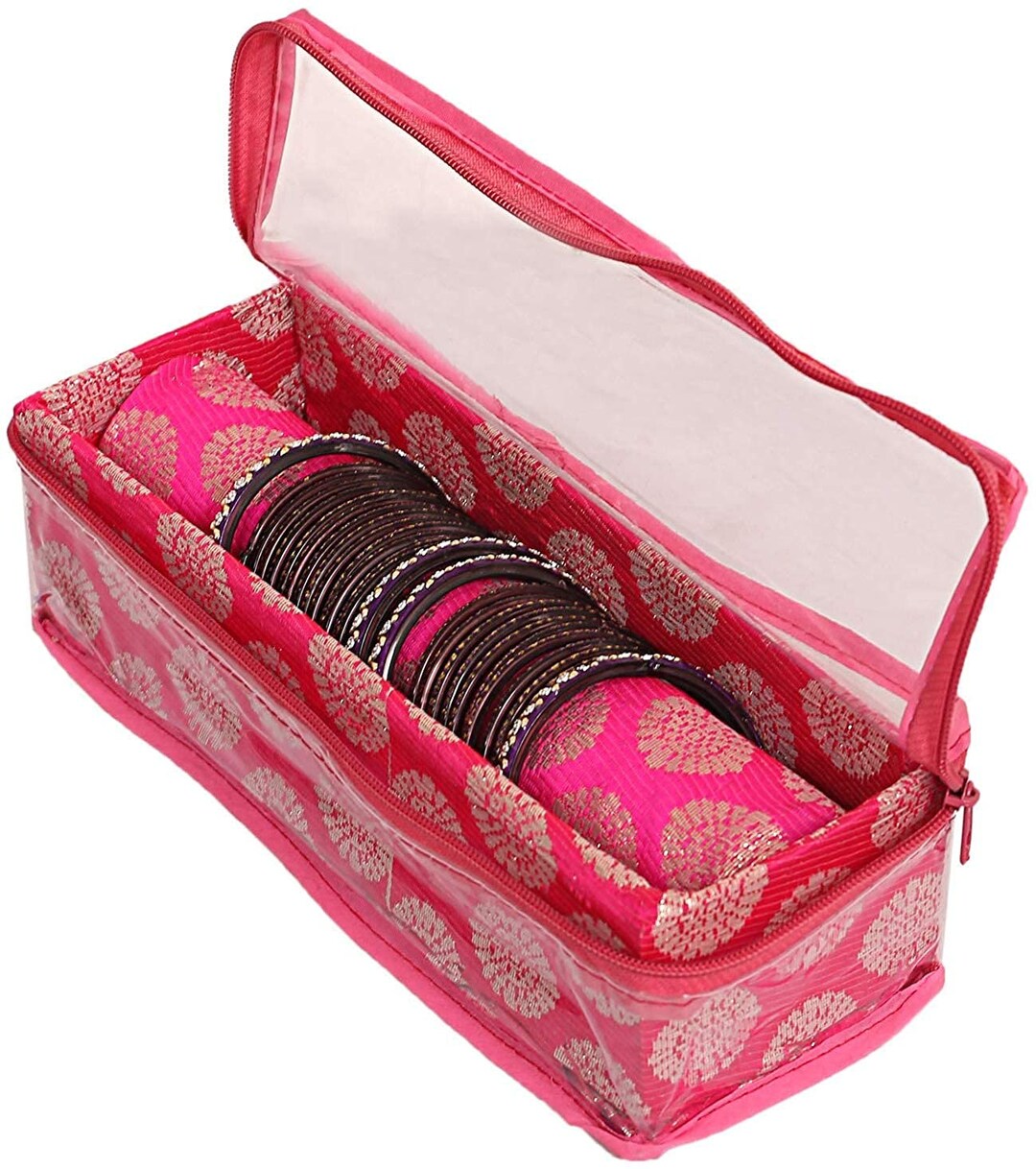 Brocade Cloth 1 Rod Bangle Box Gold Bangle Organizer Wedding Gift ...