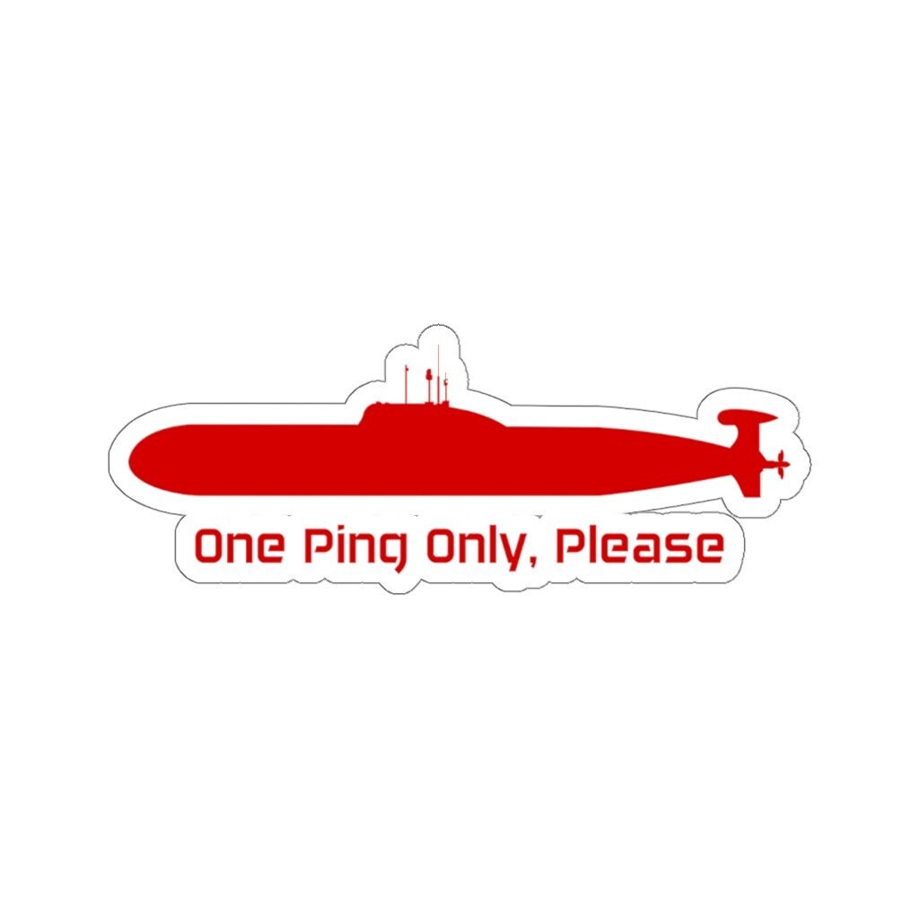 The Hunt for Red October Themed Stickers One Ping Only, Please - Etsy