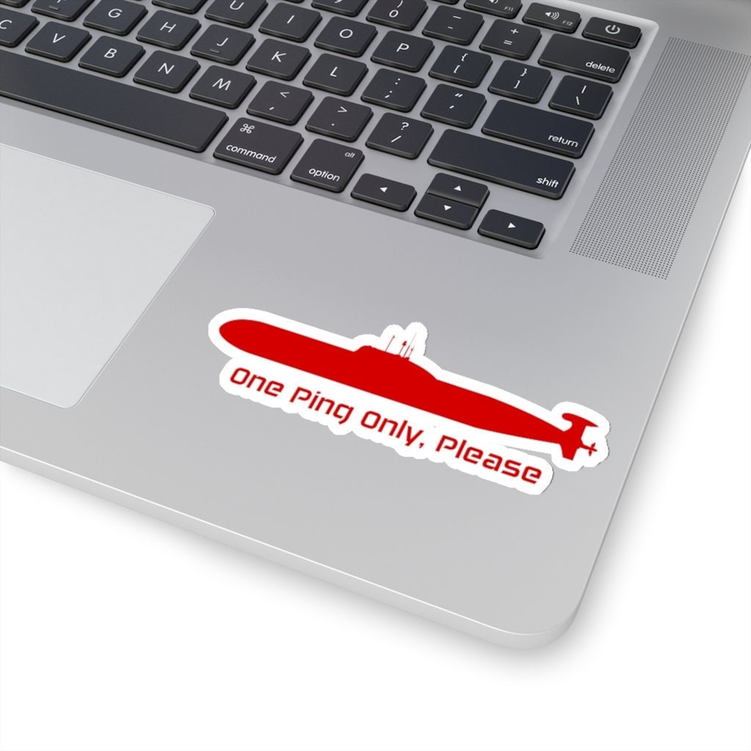 The Hunt for Red October Themed Stickers One Ping Only, Please - Etsy