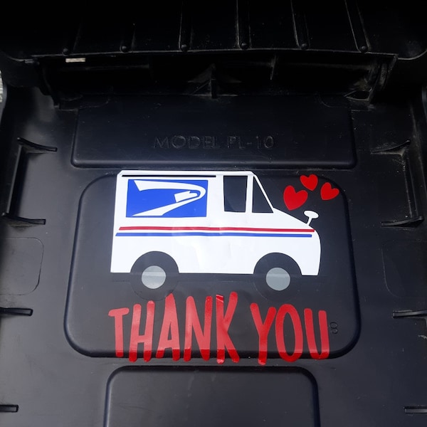 Thank You Mailbox Decal - Etsy